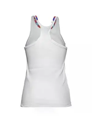 FRONT STREET 8 Bead-embellished Ribbed Racerback Tank Top