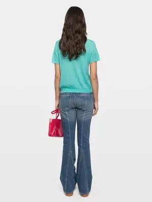 Zadig&Voltaire Idal" Cashmere Sweater With Embroidery And Rhinestones