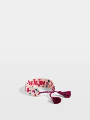Zadig&Voltaire Love Embroidered Woven Bracelet - Flash