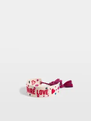 Zadig&Voltaire Love Embroidered Woven Bracelet - Flash