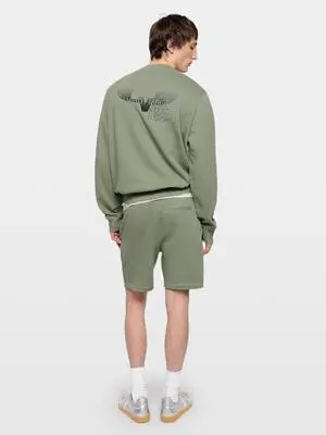 Zadig&Voltaire Pablo Printed Cotton Shorts - Tea