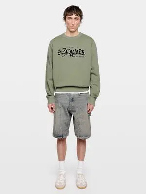Zadig&Voltaire Cotton Sweatshirt With Flocked Print - Tea