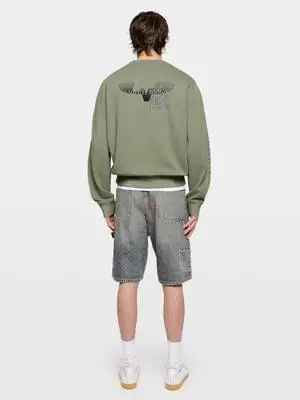 Zadig&Voltaire Cotton Sweatshirt With Flocked Print - Tea