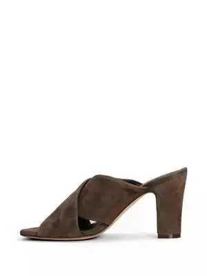 JULIE DEE Suede Mules