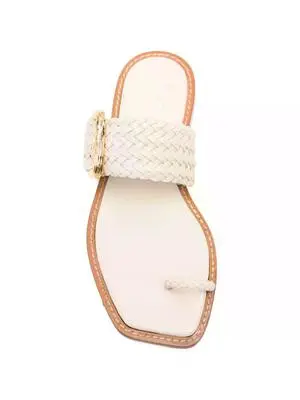 GIUSEPPE ZANOTTI Woven Buckle Detail Sandals