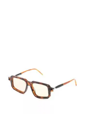 KUBORAUM Geometric-frame Sunglasses - Brown