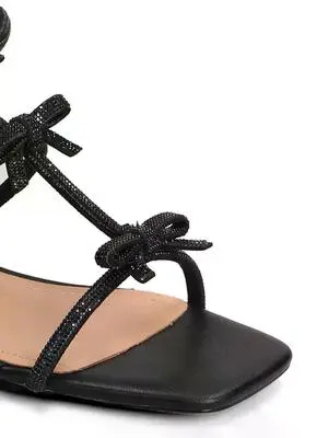 BIBI LOU Bow Embellished Crystal Sandals