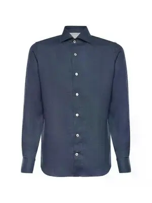 Eleventy Linen Shirt - Blue