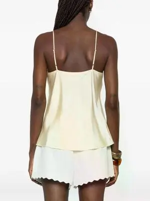 FORTE_FORTE Lace Trim Blouse