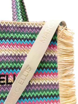 MARC ELLIS Buby Fringe-trim Tote Bag