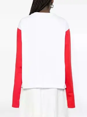 LII Colour-block Long-sleeve T-shirt