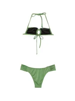 Anjuna Ruched Ring-detail Bikini