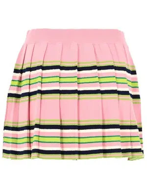 CASABLANCA Casablanca Pleated Viscose Skirt With Stripes