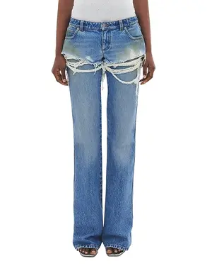 Area Medium Wash Jeans For Women