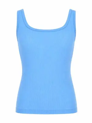 Versace Ribbed Tank Top - Blue