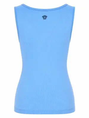 Versace Ribbed Tank Top - Blue