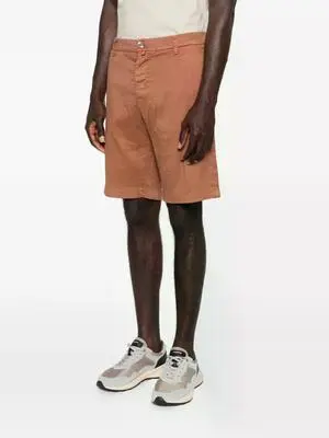 Jacob Cohen Logo Patch Cotton-blend Shorts - Orange