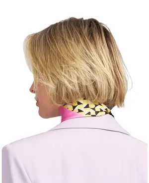 ELLE COLLECTION Printed Satin Scarf - Multicolor
