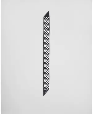 Prada Printed Silk Tie - Black