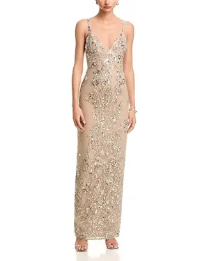 BRONX AND BRONCO Allegra Embellished Maxi Dress