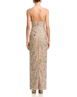 BRONX AND BRONCO Allegra Embellished Maxi Dress