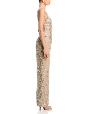 BRONX AND BRONCO Allegra Embellished Maxi Dress