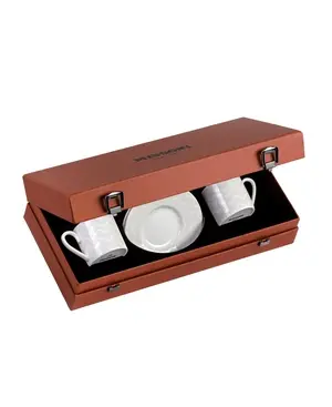 Missoni Zig Zag Coffee Cup & Saucer, Set Of 2 - White