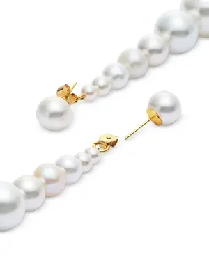Aqua Imitation Pearl Drop Earrings