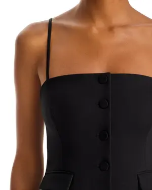 Rag & Bone Irina Square Neck Button Tank