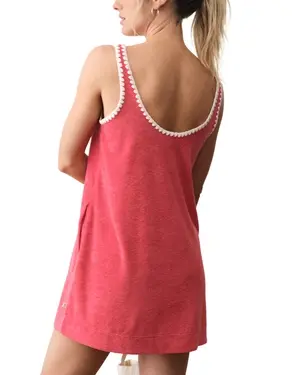 Marine Layer Terry Beach Dress - Red