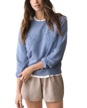 Marine Layer Embroidered Shell Terry Sweatshirt