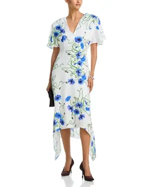 Stella McCartney Floral Print Midi Dress