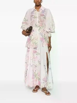 Charo Ruiz Ibiza Floral Print Maxi Skirt