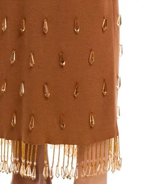 BY MALENE BIRGER Estilla Embellished Maxi Skirt - Brown