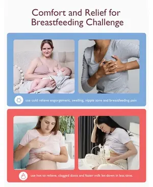 MOMCOZY Large Reusable Breast Therapy Packs, 2 Pack