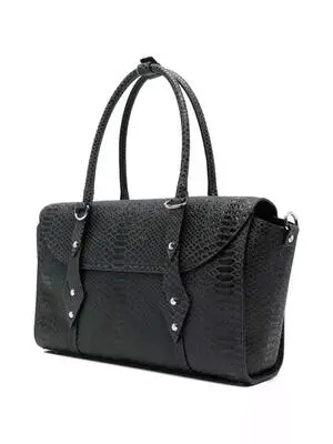 VIVIENNE WESTWOOD Orb Plaque Snakeskin-effect Tote Bag