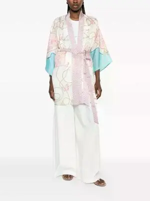MAZZEI Butterfly Print Kimono