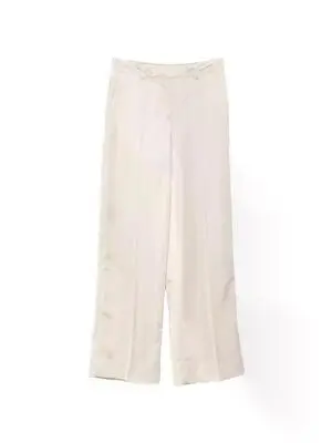 Incotex Pressed Crease Wide-leg Trousers - Neutrals