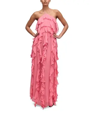 Ronny Kobo Round Neck Evening Dresses