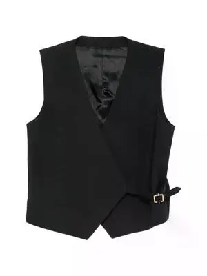 PT TORINO Buckled Wrap Waistcoat