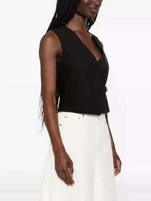 PT TORINO Buckled Wrap Waistcoat