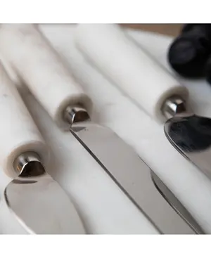 VERVE CULTURE Boxed Set Of Marble Cheese Tools