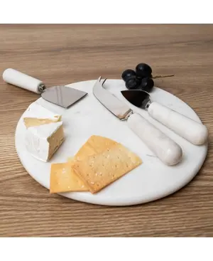 VERVE CULTURE Boxed Set Of Marble Cheese Tools