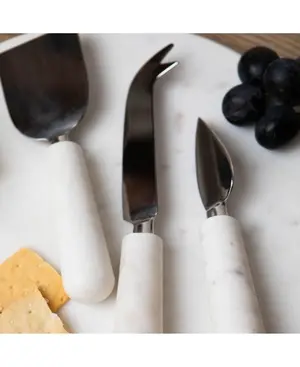 VERVE CULTURE Boxed Set Of Marble Cheese Tools