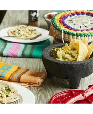 VERVE CULTURE Molcajete In Tortila Basket
