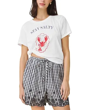 Splendid Stay Salty" Graphic T-shirt
