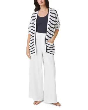 Splendid Striped Open Cardigan In Cotton