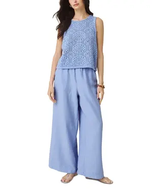 Splendid Beckham Crocheted Sweater - Azure