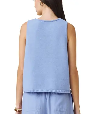 Splendid Beckham Crocheted Sweater - Azure