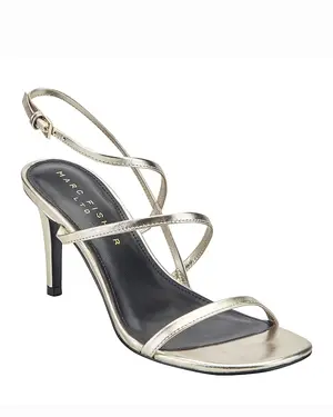 MARC FISHER LTD. Denzi Strappy Stiletto Sandals - Gold